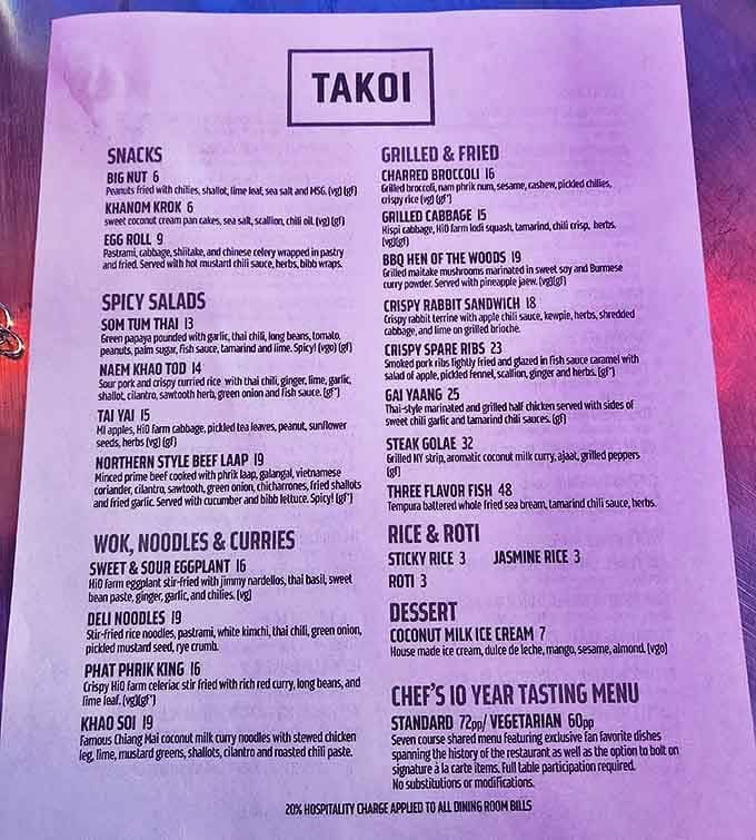 Takoi's menu reads like a love letter to Thai cuisine with a Detroit accent &ndash; spicy, sweet, and utterly craveable.