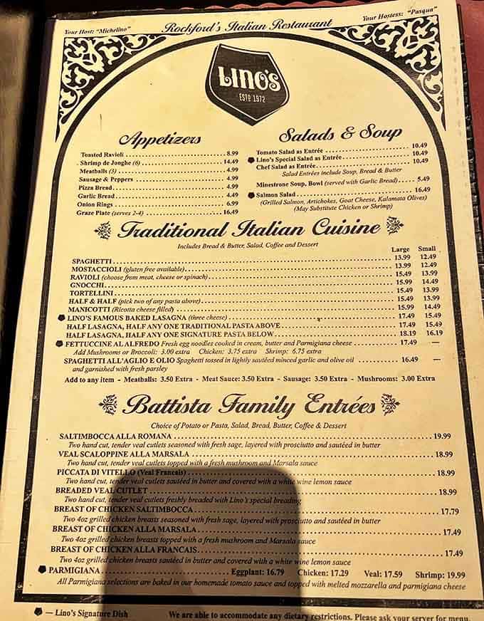 A menu that reads like a love letter to Italian cuisine &ndash; from classic pasta dishes to family recipes that have stood the test of time.