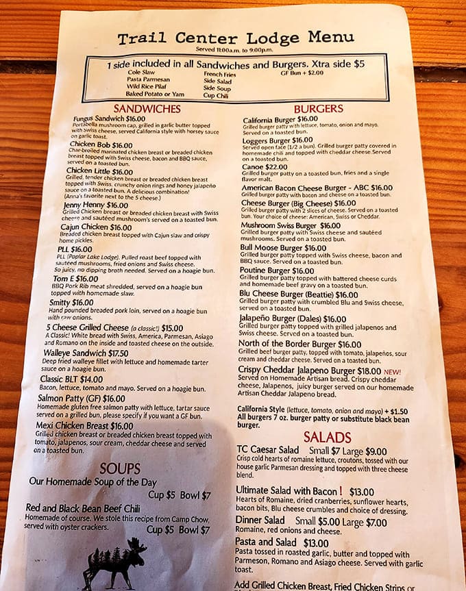 The menu reads like a love letter to comfort food &ndash; each description promising a plate-filling adventure that might require a post-meal nap.