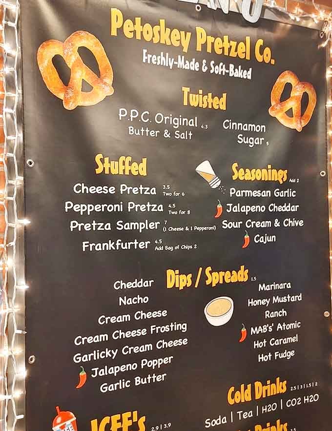 Decision paralysis has never been so delicious &ndash; the menu board showcases twisted treasures from classic butter and salt to adventurous stuffed creations.