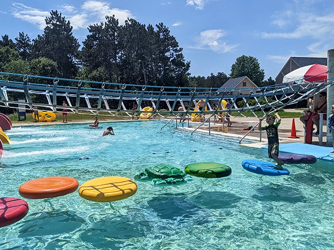 Where Olympic dreams are born and immediately drowned as balance betrays even the most confident competitors.