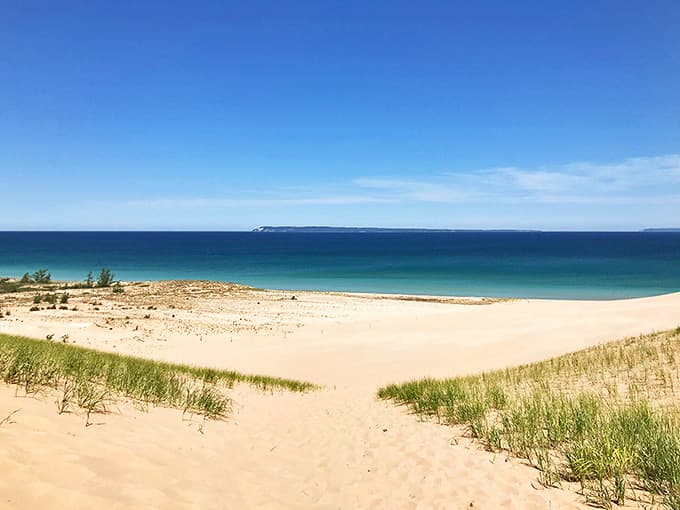 Where golden shores meet azure waters &ndash; Lake Michigan's coastline offers a Caribbean-like escape without the passport.