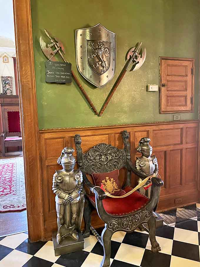 When your accommodation comes with suits of armor and a throne, you know you've officially upgraded from your usual hotel experience.