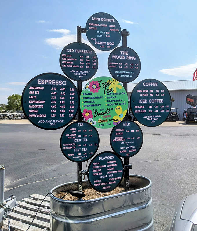 Decision paralysis has never been so delightful &ndash; a colorful constellation of menu options featuring everything from mood-changing teas to mini donut party boxes.