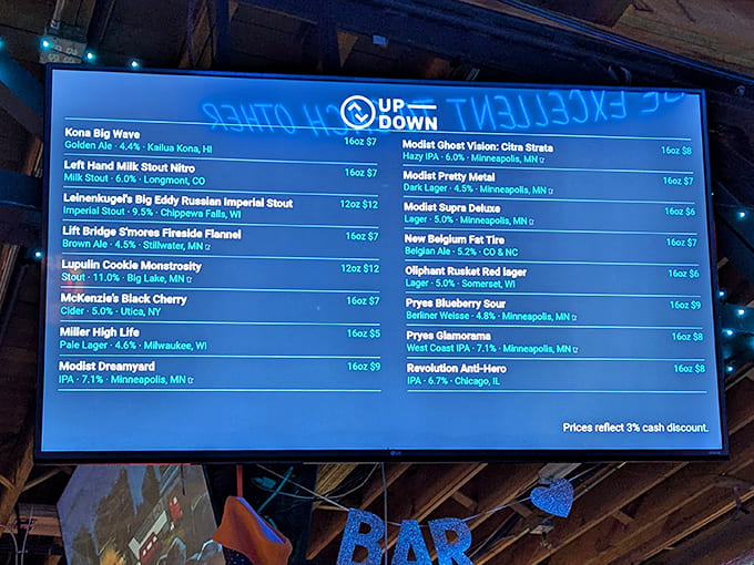 Beer menu that reads like a high score board &ndash; from hoppy IPAs to rich stouts, each brew waiting to fuel your next gaming marathon.