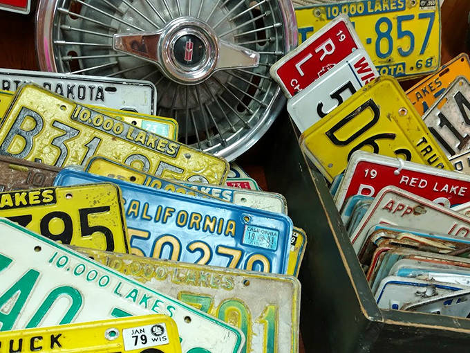 A kaleidoscope of American road history stacked against each other &ndash; these license plates have witnessed more of the country than most people ever will.
