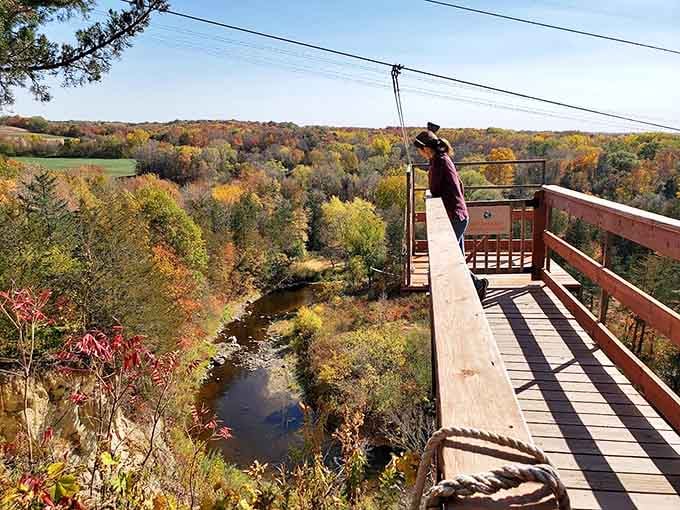 From this observation deck, the Minnesota landscape unfolds like a living postcard &ndash; worth every step of the climb to see it.