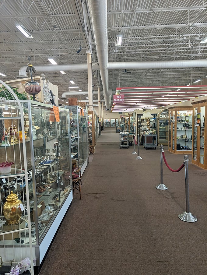 Aisle of Treasures: Like walking through the organized attic of America's collective memory, these pathways lead shoppers through decades of design, craftsmanship, and nostalgia.