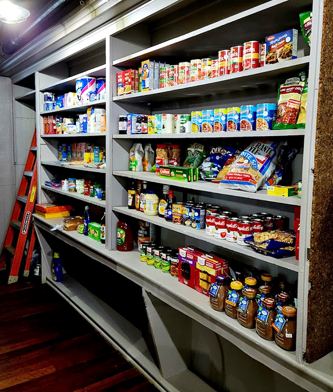 The grocery section offers a practical mix of everyday essentials and specialty items, proving convenience doesn't require fluorescent lighting or self-checkout lanes.