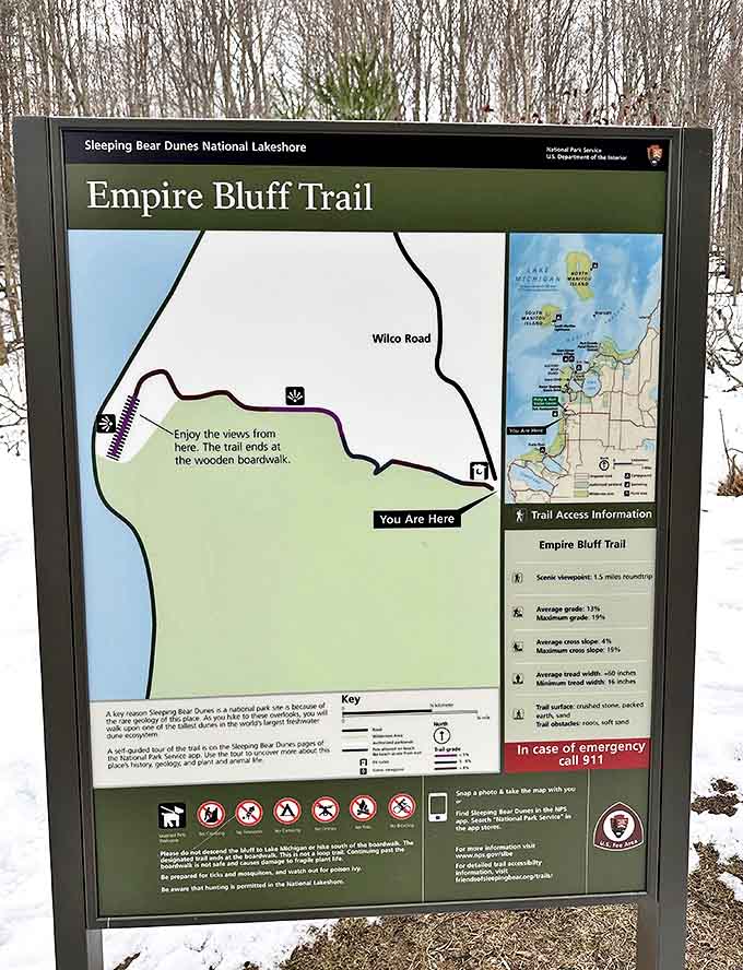 Trail maps are nature's way of saying "trust us, you're going to want to know where you are when your jaw hits the ground."
