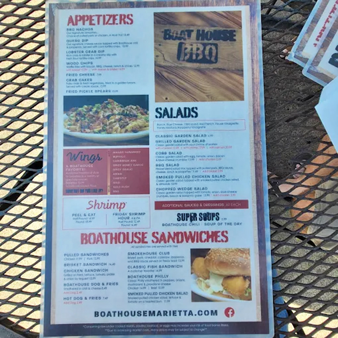 A menu that reads like poetry for meat lovers &ndash; each item promising a different path to barbecue bliss.