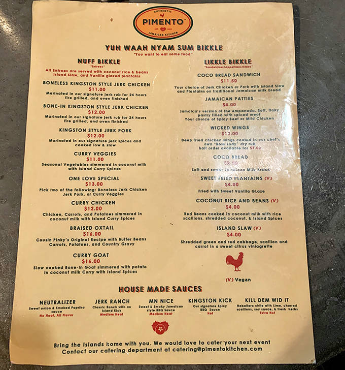 The menu reads like a love letter to Jamaica &ndash; simple, authentic, and promising flavors that'll make your taste buds do a reggae dance.