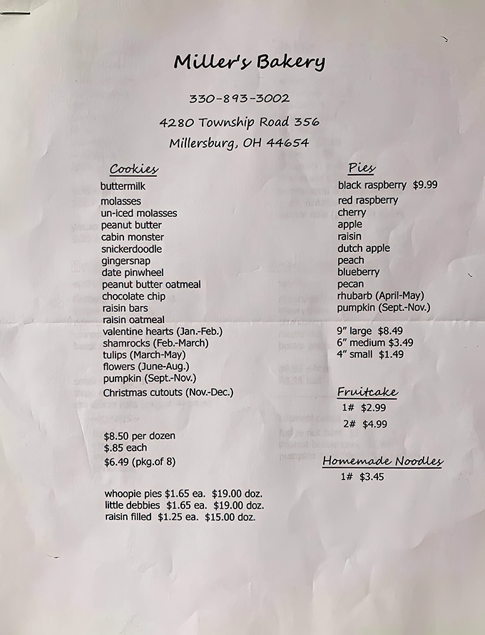 The handwritten menu board showcases seasonal specialties and year-round favorites, a testament to simplicity and tradition.