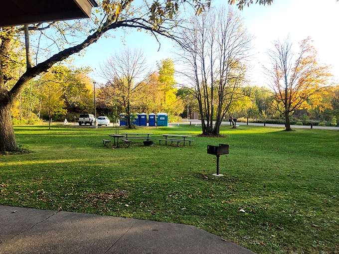 Park grounds that make your backyard look like it needs therapy – perfectly maintained spaces where picnics become memorable events.