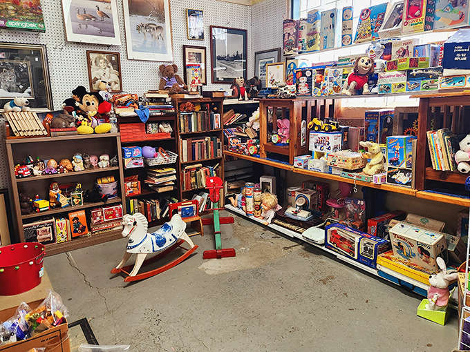 The toy section isn't just merchandise – it's childhood memories waiting to be rediscovered or created anew.