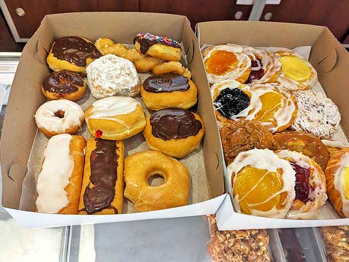 These aren't just donuts &ndash; they're pillowy portals to happiness, each one hand-crafted to achieve that perfect balance of glaze, fluff, and joy.