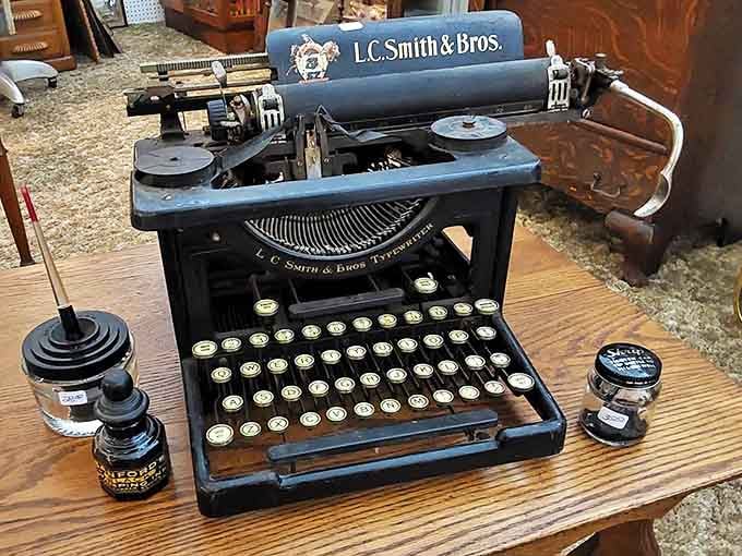 This L.C. Smith & Bros. typewriter isn't just vintage tech &ndash; it's a mechanical time capsule where countless stories began their journey.
