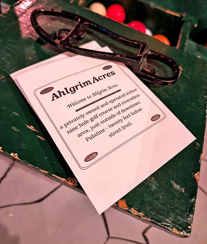 The scorecard doubles as your passport to the most unusual round of golf you'll ever play, complete with macabre memories.