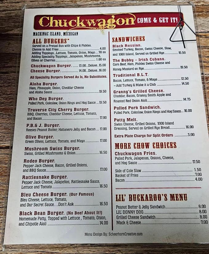 The menu reads like a burger lover's fantasy novel &ndash; each option more tempting than the last. Choosing just one might be the day's hardest decision.