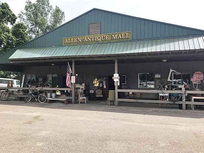 Allen Antique Mall offers a more organized treasure-hunting experience, with specialized vendors creating mini-museums of America's material past.