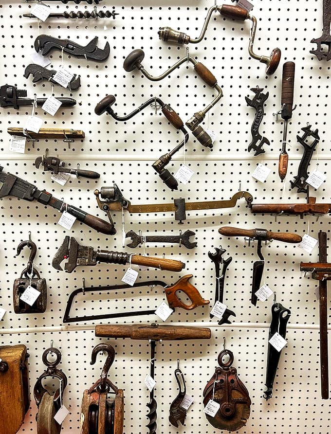 These aren't just old tools – they're the implements that built America, each worn handle representing countless hours of honest craftsmanship.