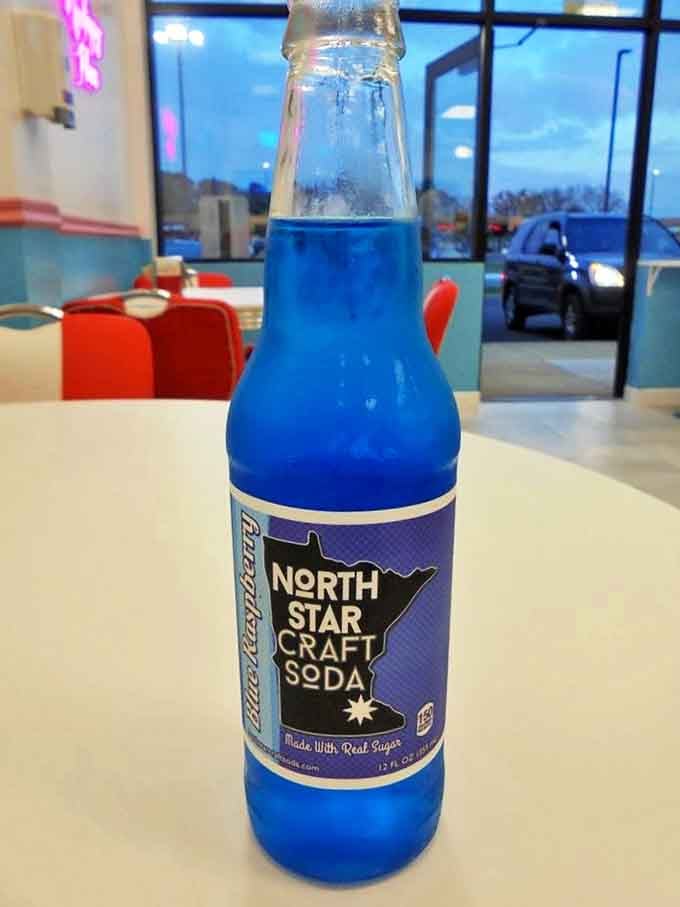 Electric blue North Star Craft Soda isn't just a drink &ndash; it's liquid nostalgia made with real sugar and zero regrets.