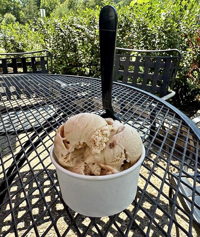 Velvety caramel perfection that makes you wonder why you'd ever waste stomach space on dinner when this exists.