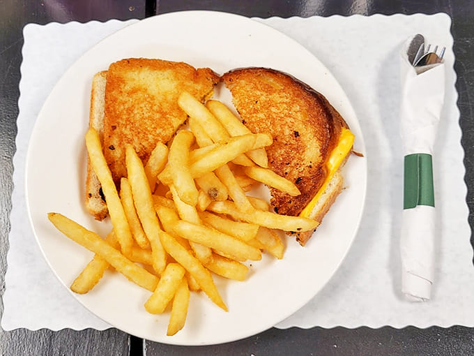 Golden, crispy perfection on a plate &ndash; this isn't just a sandwich, it's comfort food elevated to an art form.