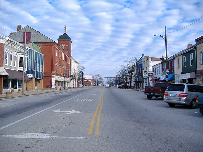 Explore the historic charm of downtown Hillsboro, where beautiful multi-story architecture and local businesses line the welcoming, sunlit main street.