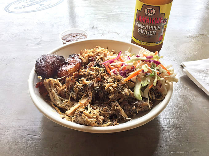 Kingston Style Jerk Chicken that's traveled 2,000 miles north without losing an ounce of its smoky, spicy island soul.