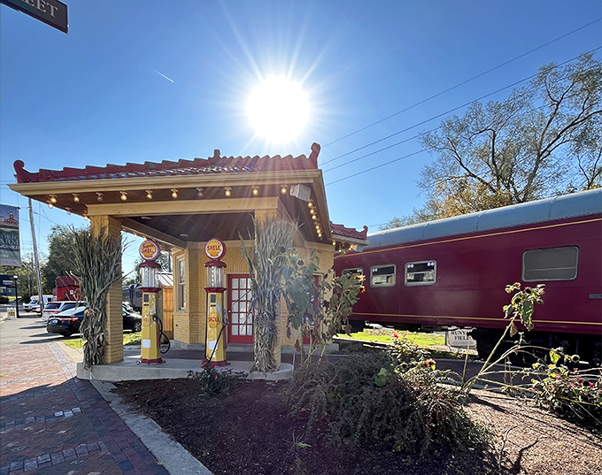 The Lebanon Mason Monroe Railroad's vintage station whispers of journeys past, while promising new adventures through Ohio's countryside.