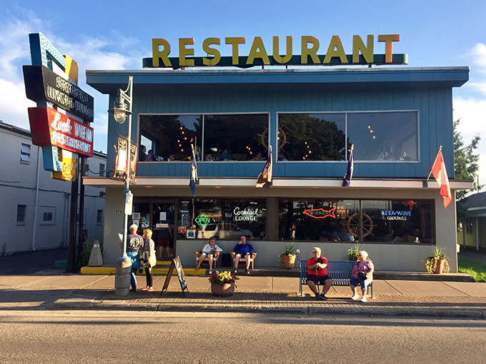 Lockview Restaurant: The blue-trimmed diner where locals gather for fresh whitefish and front-row views of massive freighters navigating the famous locks.