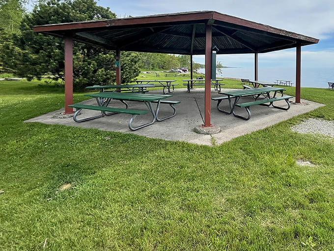 This no-frills picnic pavilion offers million-dollar views &ndash; proof that the best things in life don't require fancy amenities.
