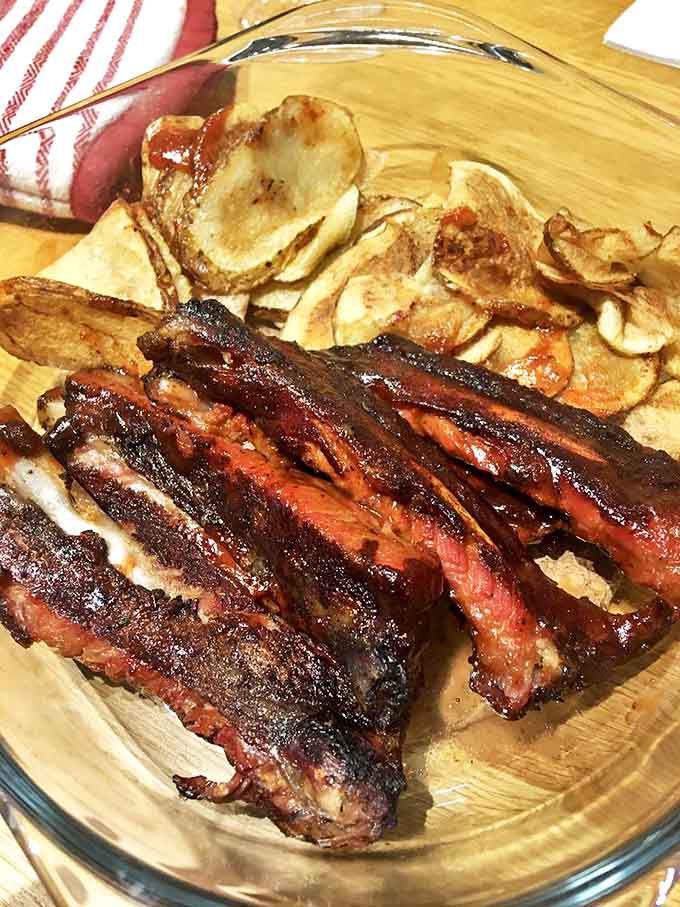 These aren't just pork ribs &ndash; they're edible evidence of barbecue mastery. The perfect bark, that pink smoke ring, and meat with just the right pull.