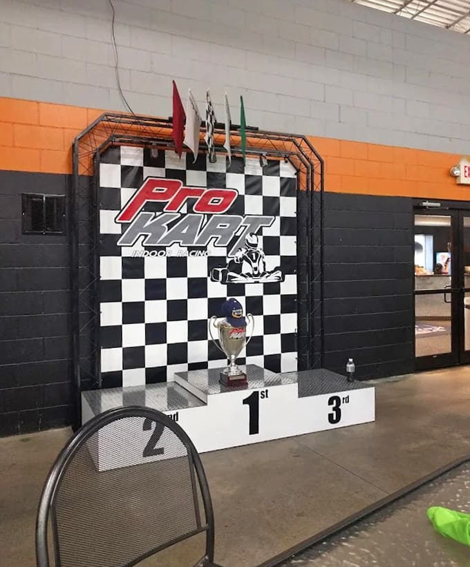 Victory never tasted so sweet! The podium awaits those brave enough to claim racing glory among friends and fellow competitors.