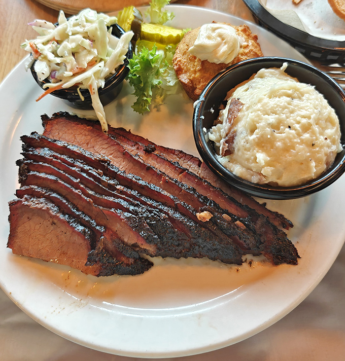 Brisket so perfect it makes Texans nervous &ndash; that smoke ring isn't just for show, it's the pink badge of barbecue honor.