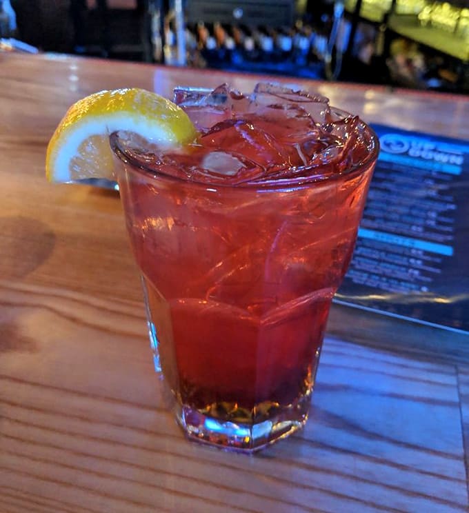 This crimson concoction isn't just a pretty face &ndash; it packs a punch worthy of its Mortal Kombat namesake, with a citrus twist.