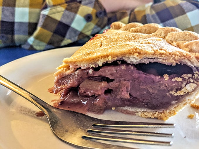 The legendary Strawberry Rhubarb Pie from Betty's Pies in Two Harbors, Minnesota, is a perfect balance of tart fruit and wonderfully sweet, flaky crust.