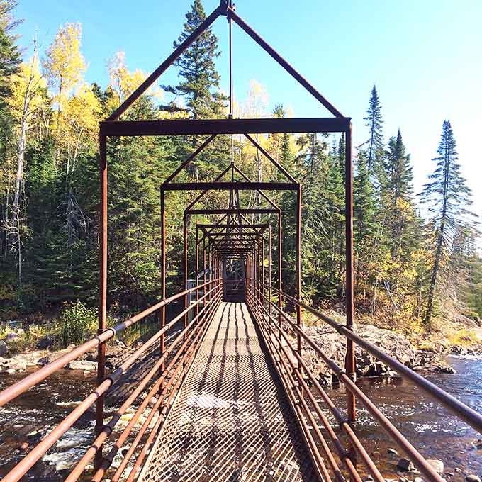 Walking on air: This suspension bridge offers both a thrilling crossing and spectacular views of the rushing waters below&mdash;Indiana Jones would approve!