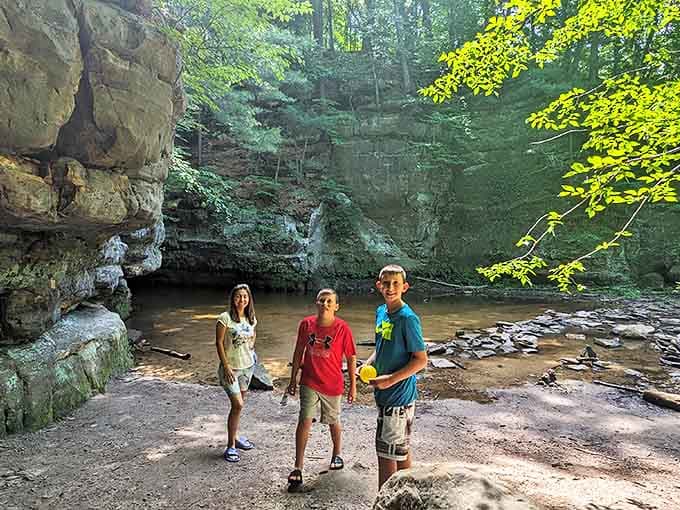 Three adventurers discover that the best family photos don't require awkward poses, just spectacular natural backdrops.