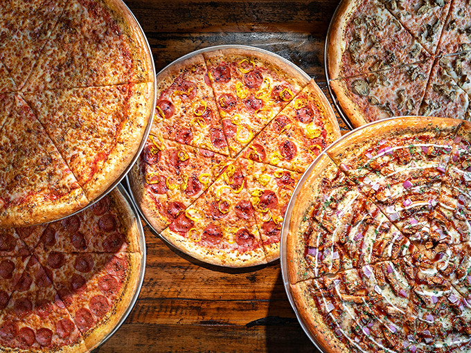 A pizza lineup that would make any New Yorker nod in respect &ndash; from classic pepperoni to adventurous specialties, each pie tells its own delicious story.