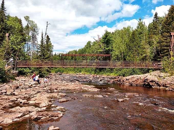 This isn't just any bridge&mdash;it's a steel handshake between states, spanning waters that have witnessed the entire American story.