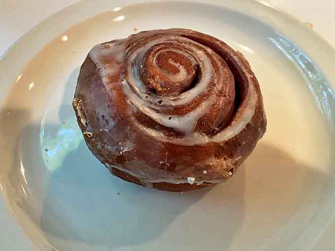 Spiraled perfection topped with a glaze that somehow manages to be both substantial and delicate &ndash; the supporting actor that could be a star anywhere else.