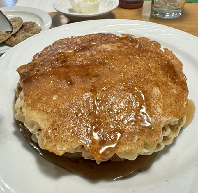 Golden-brown perfection on a plate &ndash; these classic pancakes are the canvas for maple syrup masterpieces.