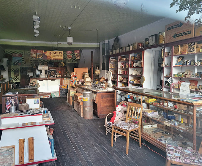Step inside Ed’s Museum, where shelves of curiosities, creaky floors, and vintage signs feel like time politely paused for visitors.