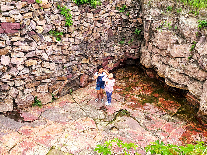 Ancient stone walls create natural rooms where visitors can experience the same wonder felt by people centuries ago.