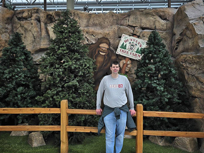 The Bunyan Tree Farm display offers a perfect photo opportunity &ndash; just try not to photobomb other families while lining up your shot.