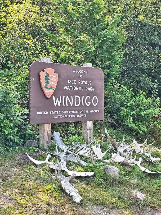 2341 feet below the surface &ndash; this unassuming sign marks your descent into a subterranean world deeper than most skyscrapers are tall.