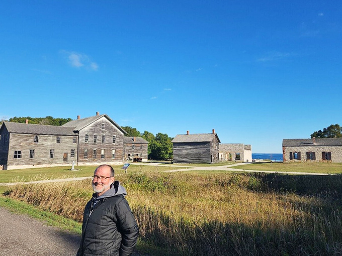 A young adventurer discovers the joy of historical exploration, creating memories that will outlast footprints on this timeless trail.