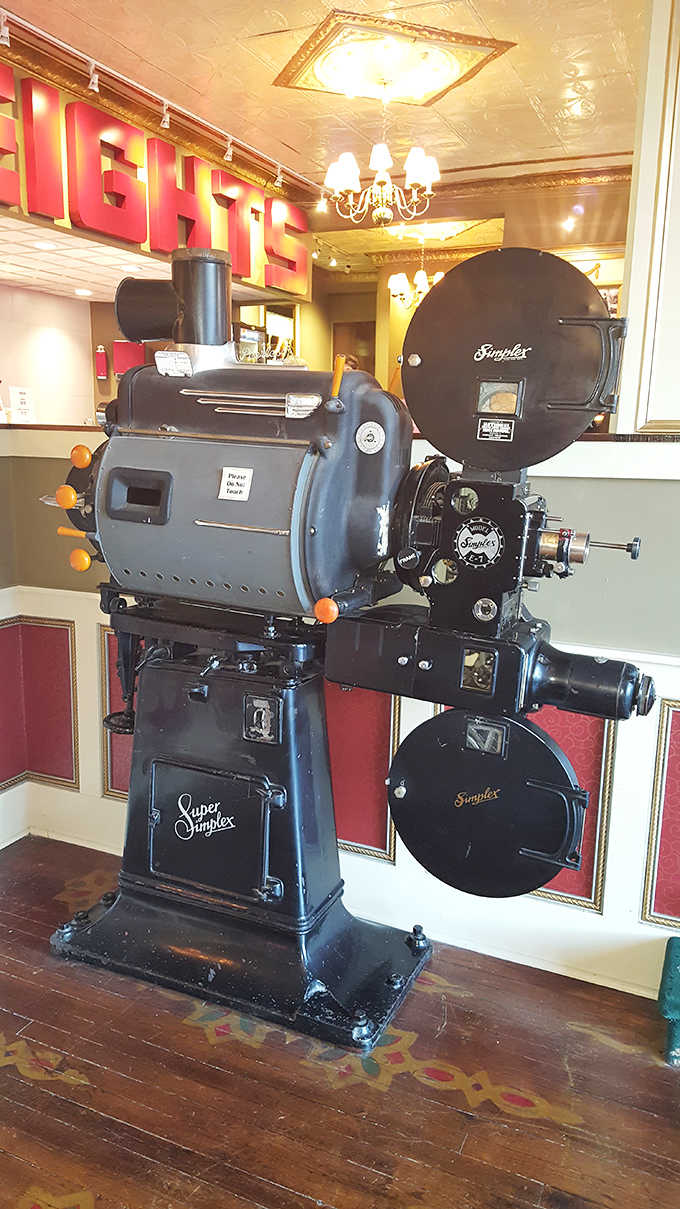 This isn't just any projector &ndash; it's a Simplex 35mm, the Rolls Royce of film projection that's survived from Hollywood's heyday.